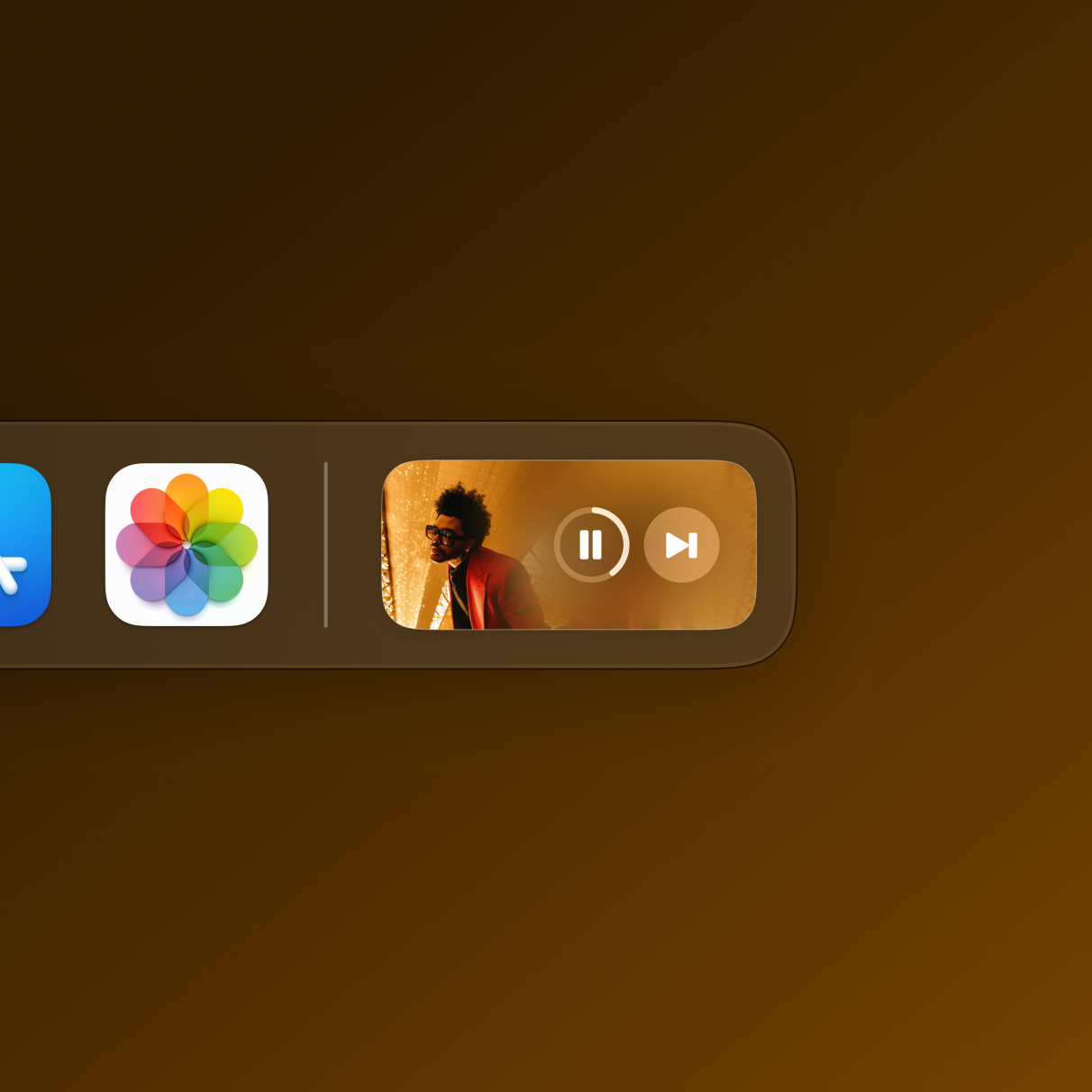 Music Player Dock Widget - Concept by Yashwanth V. | Layers