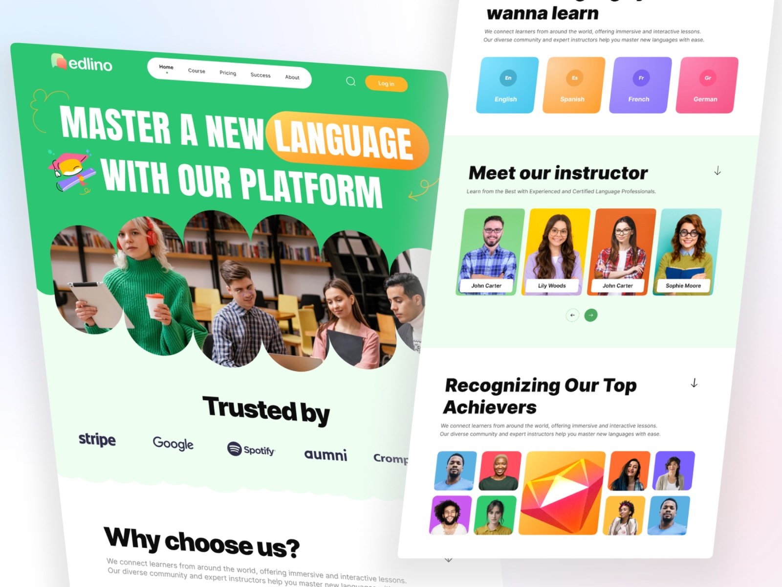 Edlino - Gamify Language Learning App by Netro Systems | Layers