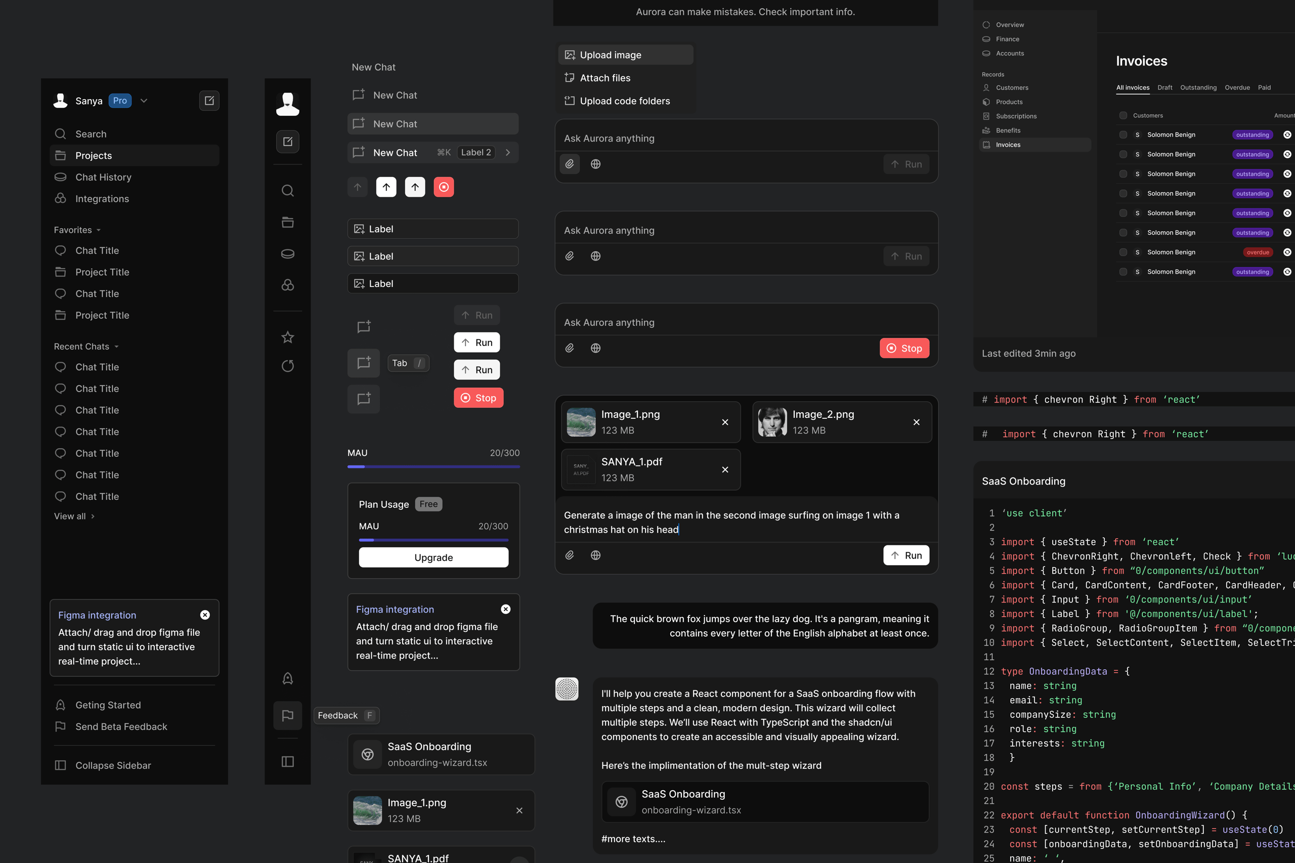 Aurora AI Design System Component _ [Dark] by sanya | Layers