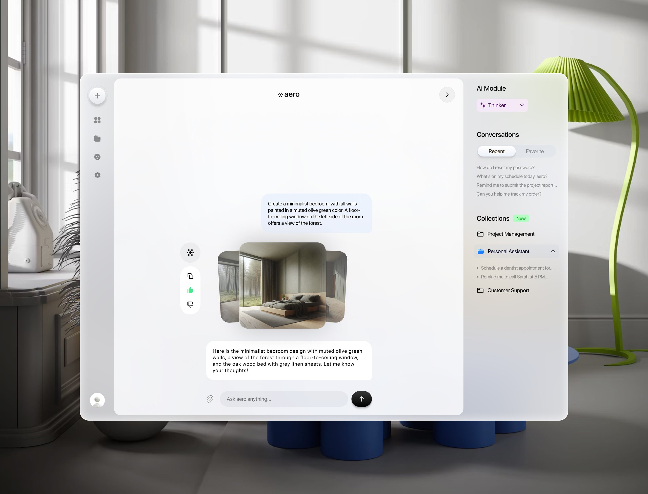 AI chat bot UI by Hossein Fathi | Layers