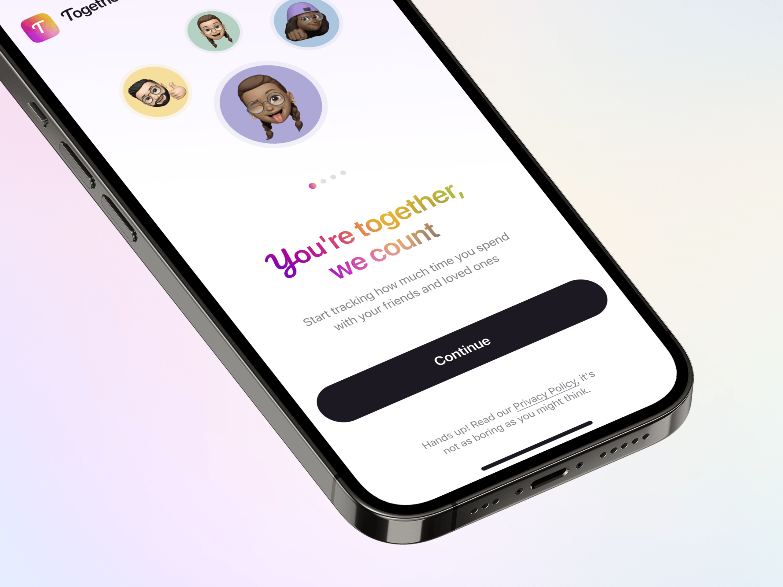 Together App – onboarding, welcome screen by Taras Boiko | Layers