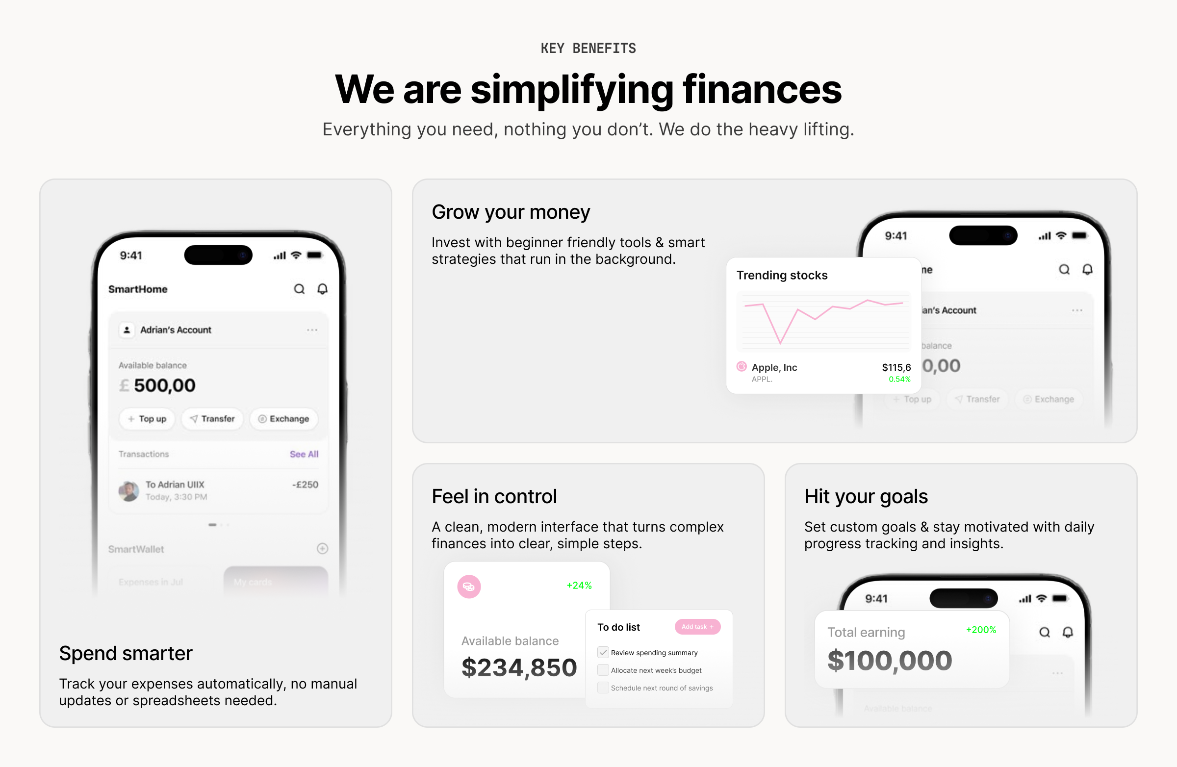 Bento featured/benefit section by Olivier.N | Layers