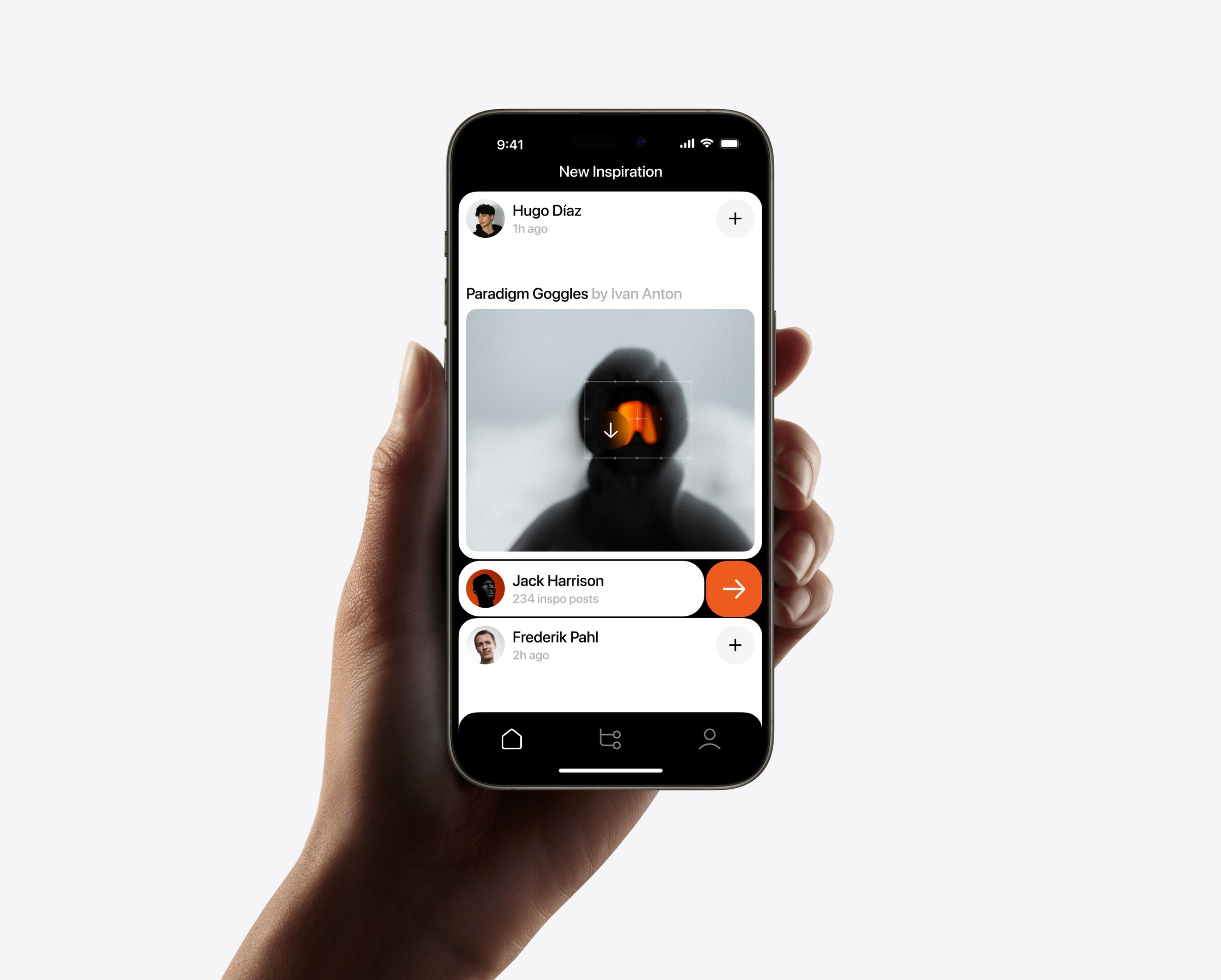 Inspo App Home Page Exploration by Hugo Díaz | Layers